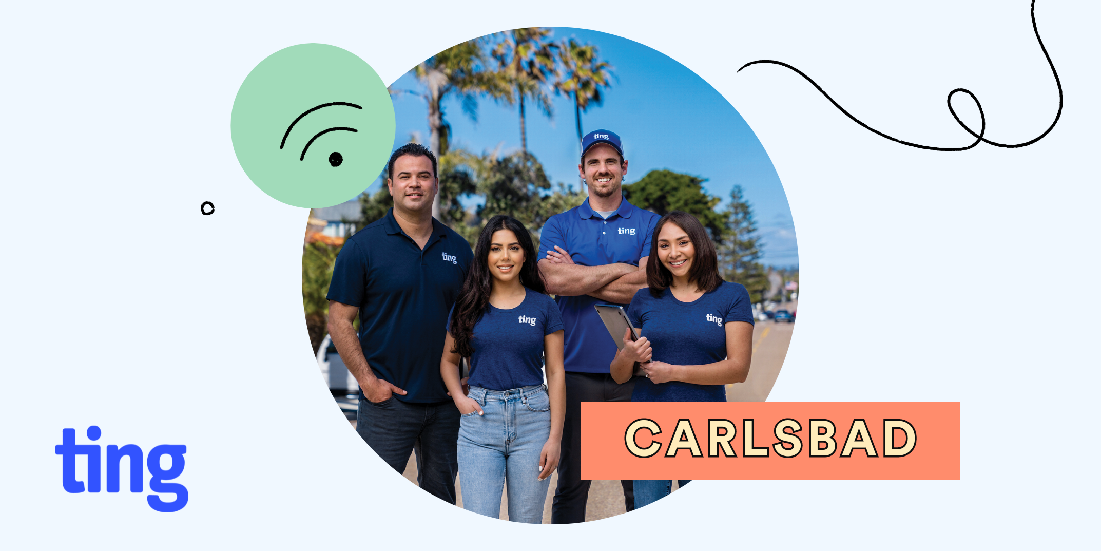 The best internet service provider in Carlsbad is Ting Internet