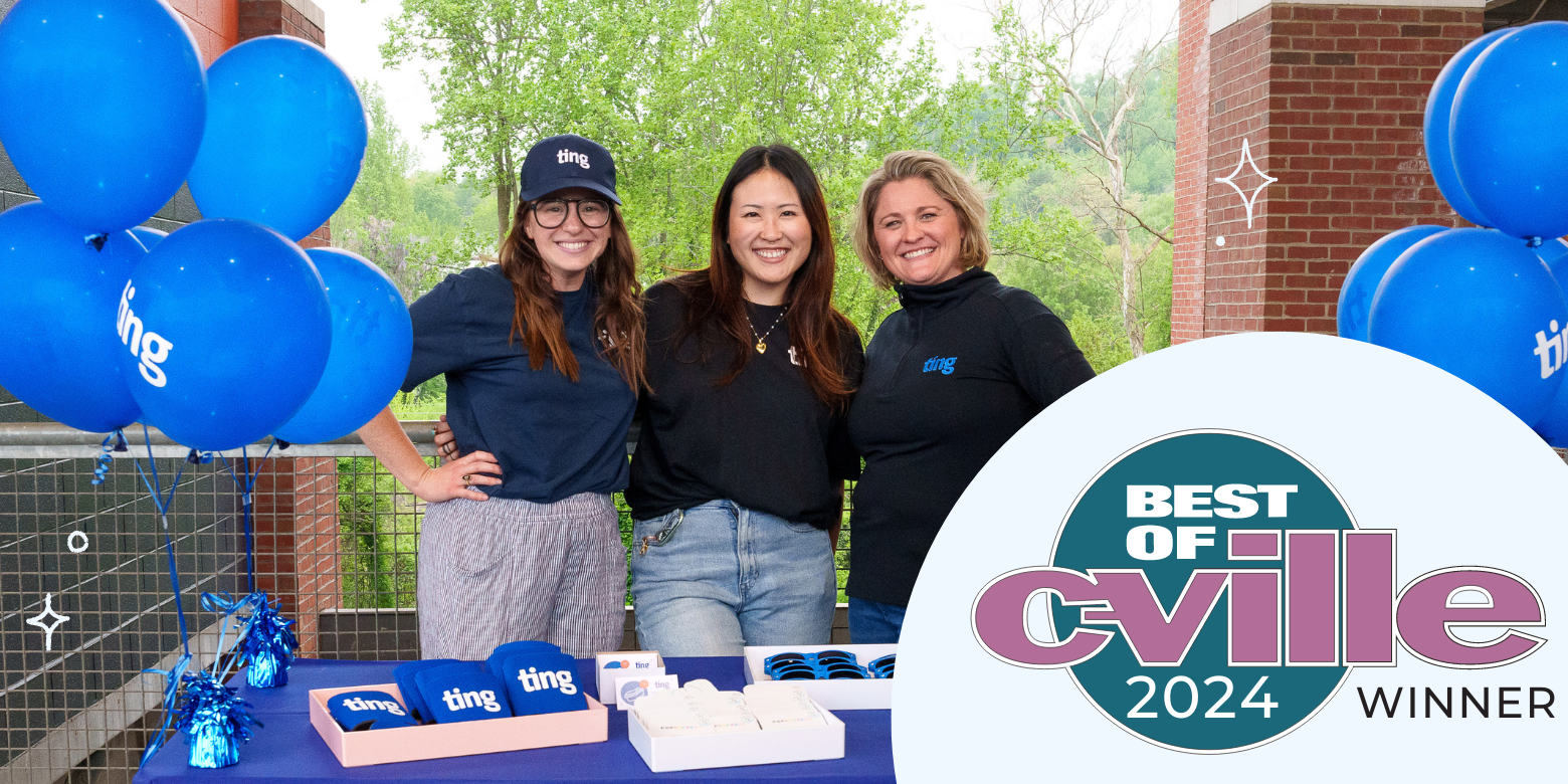 Ting named "Best Internet Provider" by Best of Cville 2024